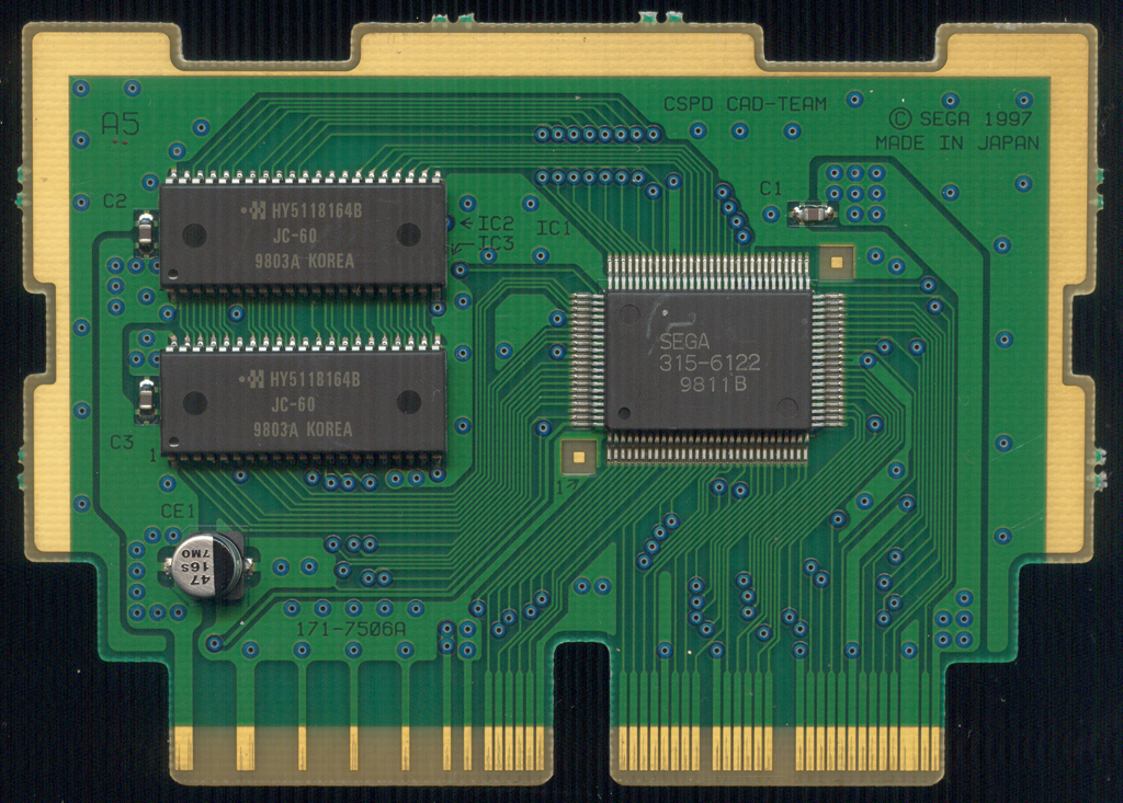 Sega Saturn Ram Cartridge PCB Images | SegaXtreme