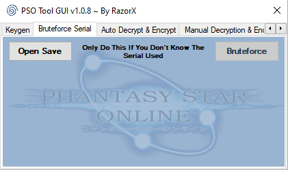 PSO Tool GUI ~ By RazorX | SegaXtreme