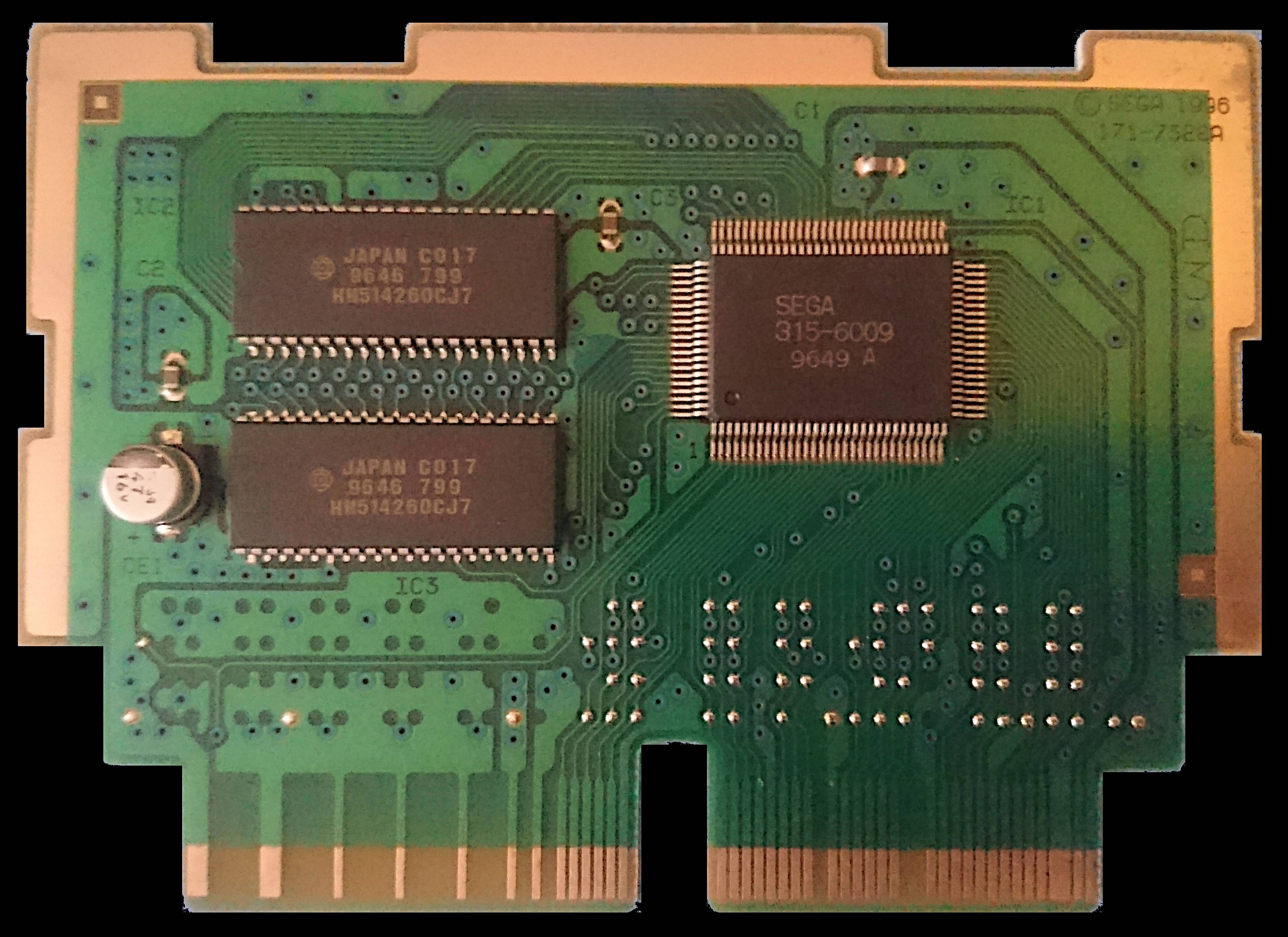 Sega Saturn Ram Cartridge PCB Images | SegaXtreme
